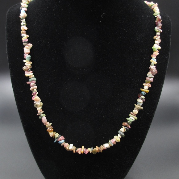 Jewelry | Vintage Genuine Colorful Stone Chip Necklace | Poshmark